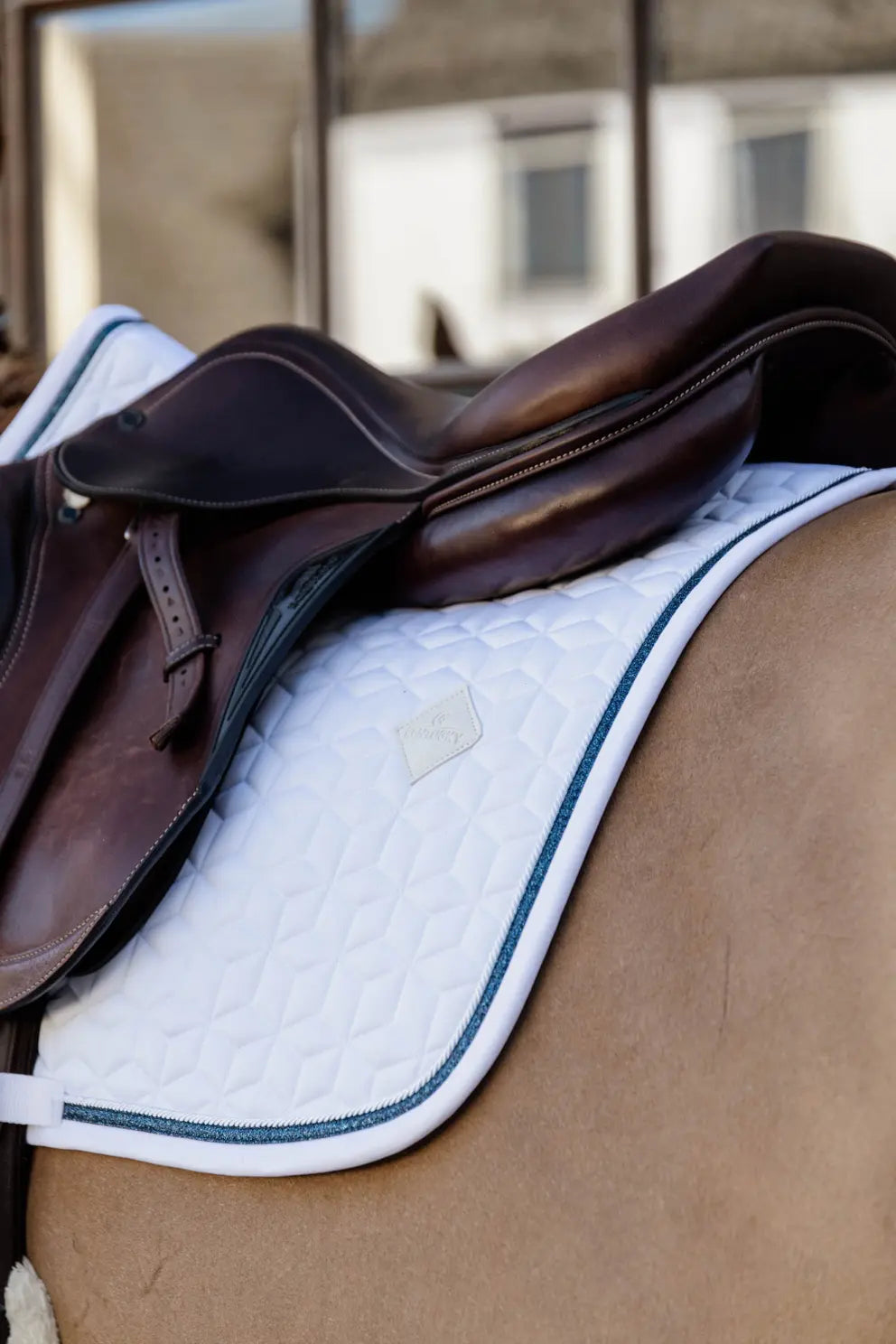 Kentucky Horsewear | Glitter Rope Saddle Pad - Black