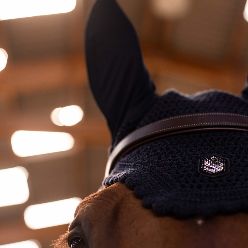 FlyShield Swarovski Fly Hood | Navy